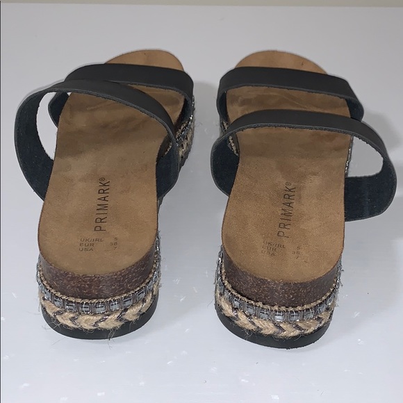 Primark | Shoes | Primark Platform Wedge Summer Espadrilles Sliders ...